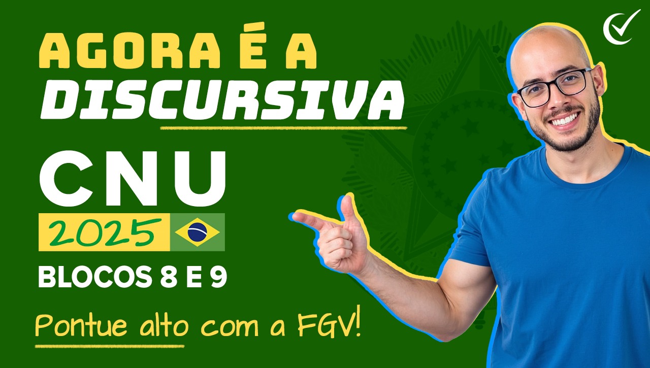 [VÍDEO] DISCURSIVA CNU 2025 (BLOCOS 8 E 9): ESTRUTURA, TEMAS, FORMATO, DICAS E TIRAR NOTA MÁXIMA ...